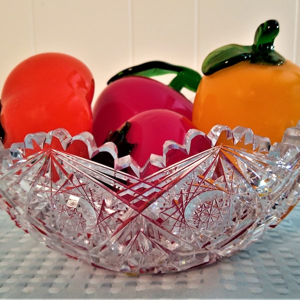 American Brilliant Cut Glass - Etsy