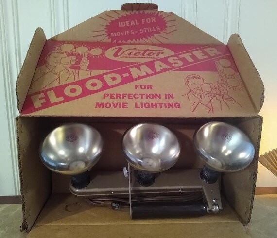Vintage Victor Flood Master Movie Lights 1950's Strip - Etsy