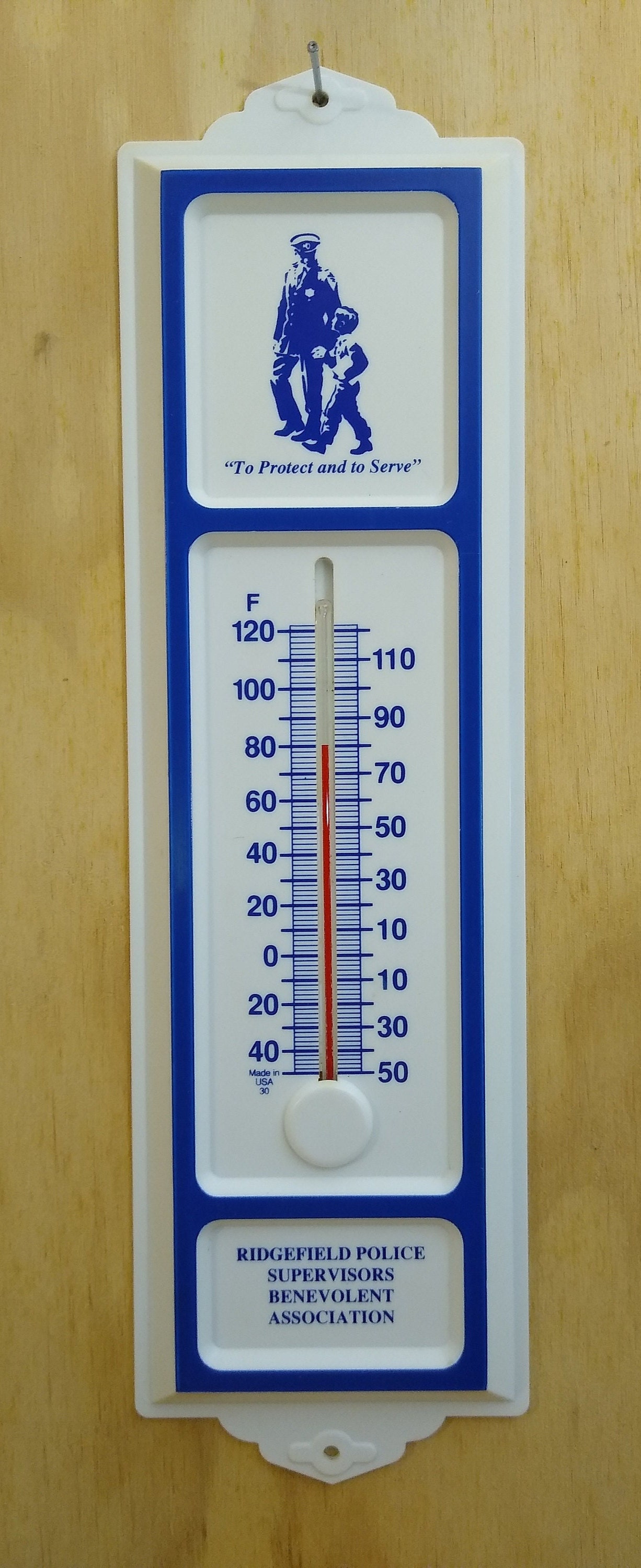 Vintage Police Thermometer, "to Protect and Serve" Advertising - Etsy