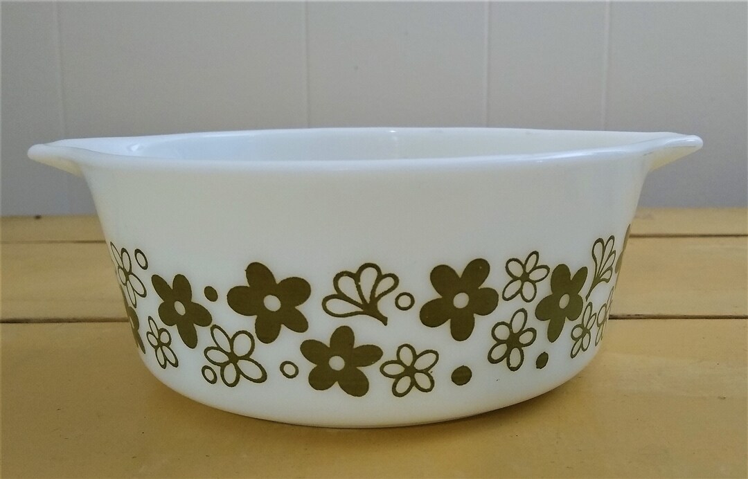 Vintage Pyrex Spring Blossom-crazy Daisy Casserole 472 - Small - 1 1/2 ...