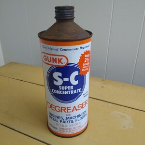 Vintage Gunk S-C Super Concentrate 32 Oz Empty Round Can - Etsy