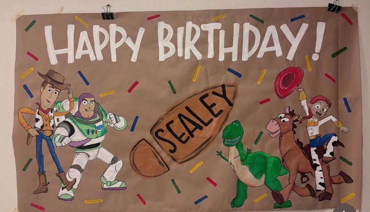 CHARACTER Brown Paper Banner, Paper Banner, Birthday Banner, Event ...