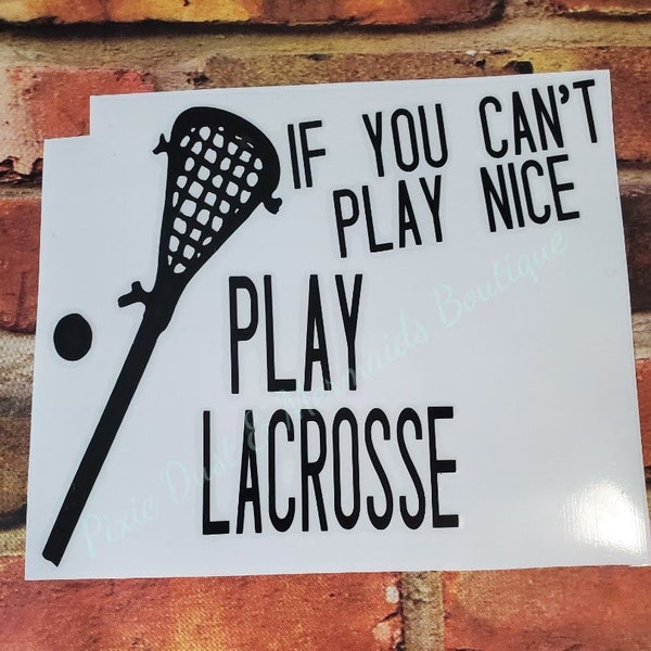 Lacrosse Decal - Etsy