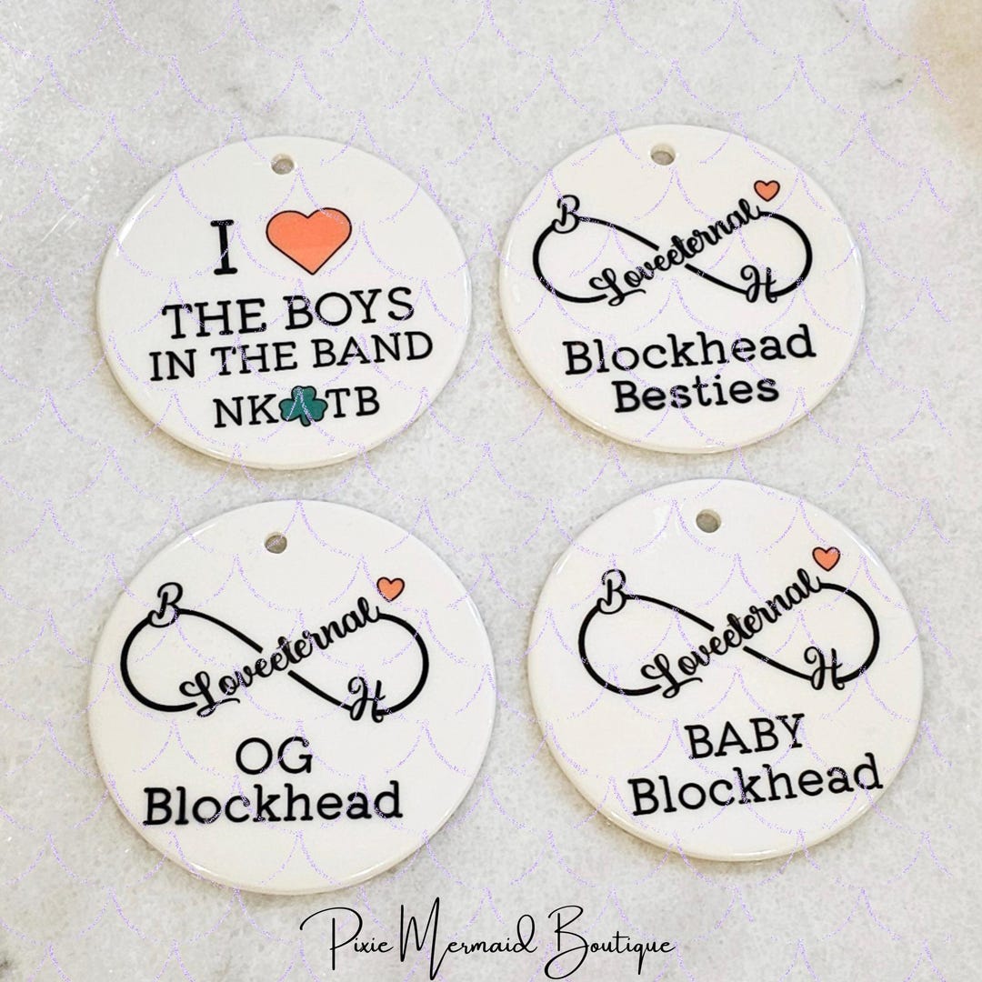 Blockhead Ornament: New Kids on the Block Inspired Ceramic Gift; NKOTB ...