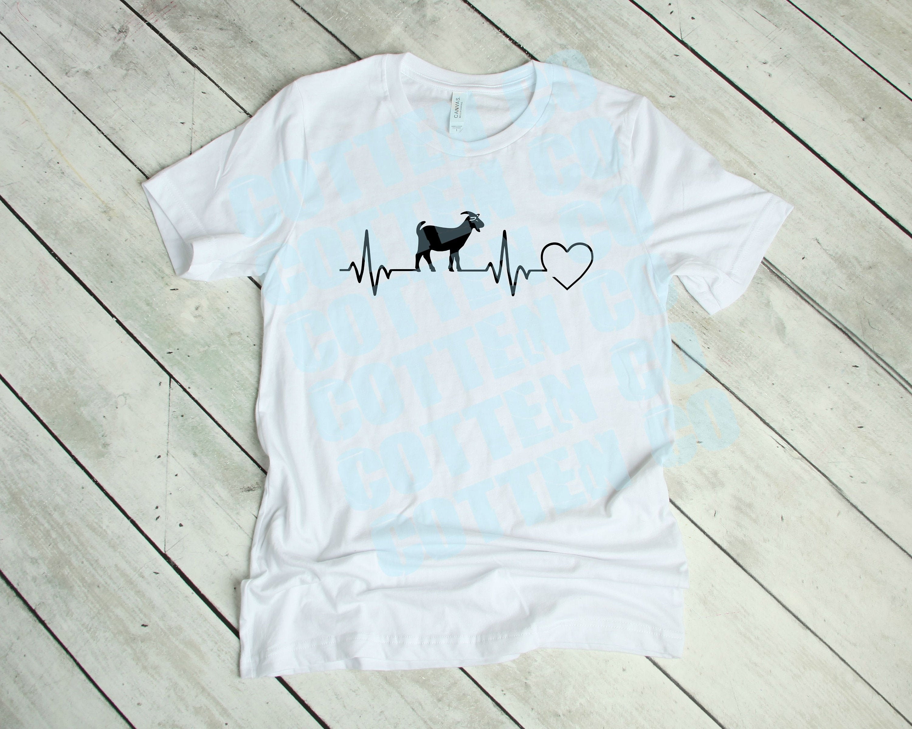 Goat Love Heartbeat SVG Jpeg PNG DXF - Etsy