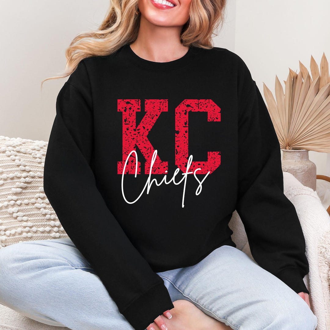 Chiefs Sweatshirt, Kansas City Football Sweatshirt, Crewneck Chiefs ...