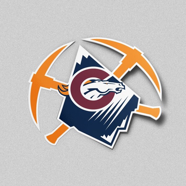 Denver Broncos Decal - Etsy