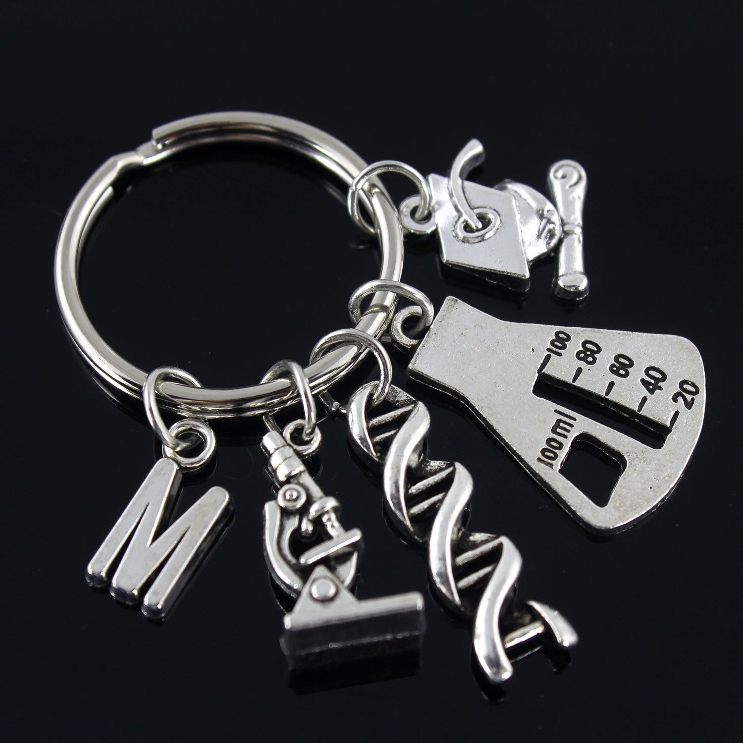 Microscope Keychaindna Keychain Science Keychain DNA Gifts | Etsy