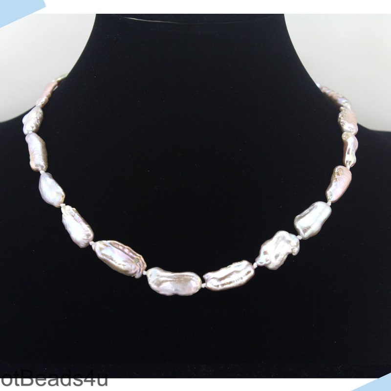 Biwa Pearl Necklace - Etsy