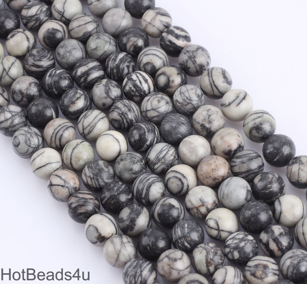 Black Network/painting Stone/black Onyx/tomson Blue Gemstone, Sesame ...