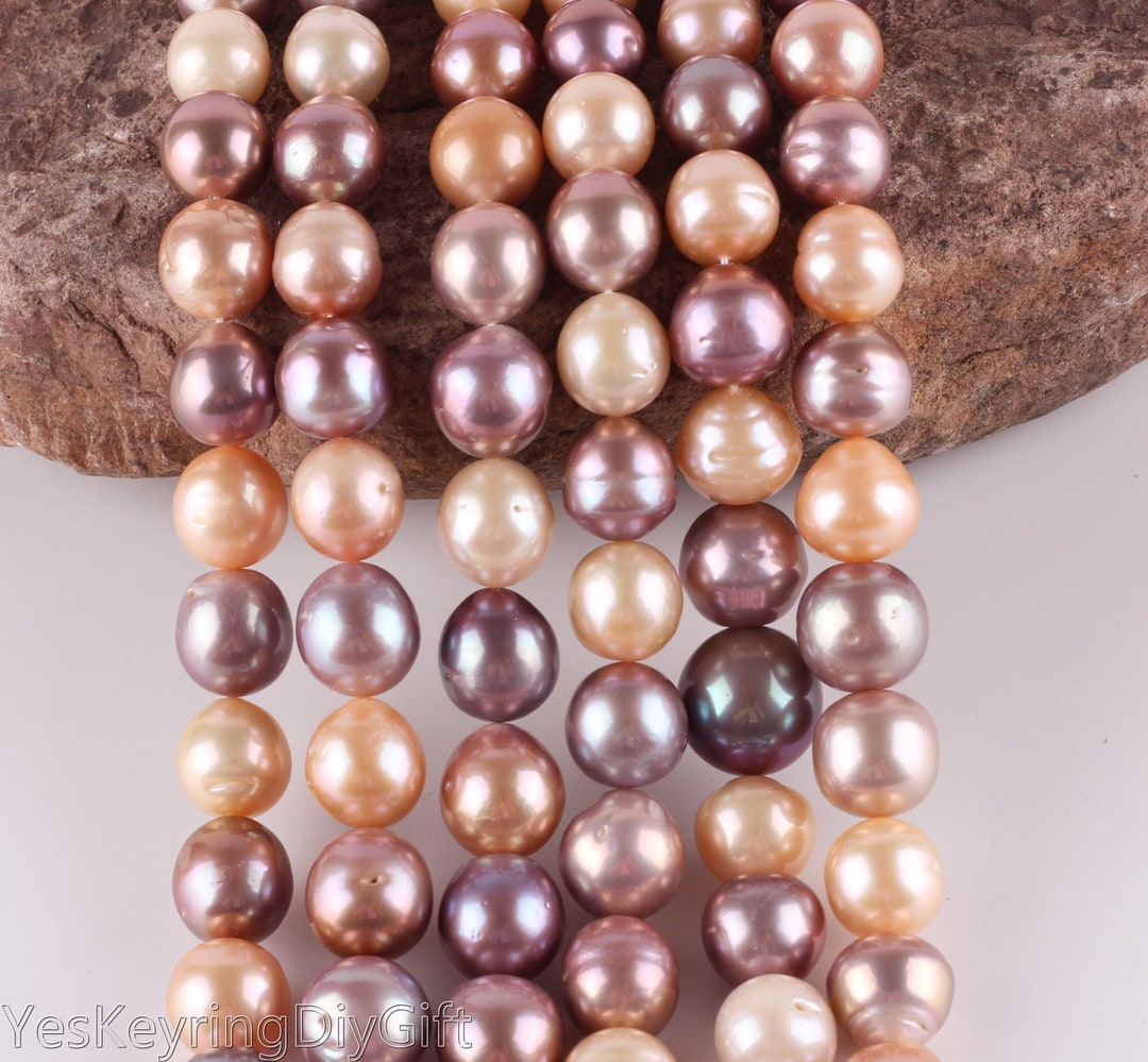 12x14mm Rare Mixed Color Pearl Beadsnatural Edison - Etsy