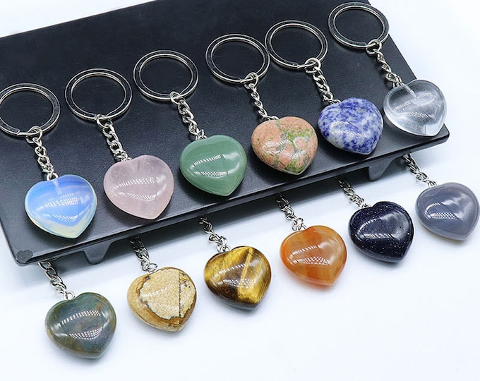 Sea Stone Keychain.beach Stone Key Chain.sea Rock Key Ring.key Fob #1 ...