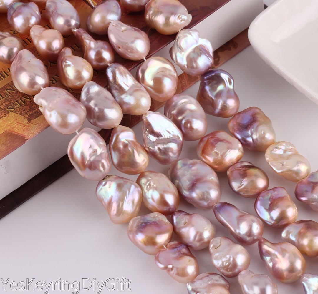 Pink Purple Fireball Pearls, High Lutser Natural Freshwater Pearls ...