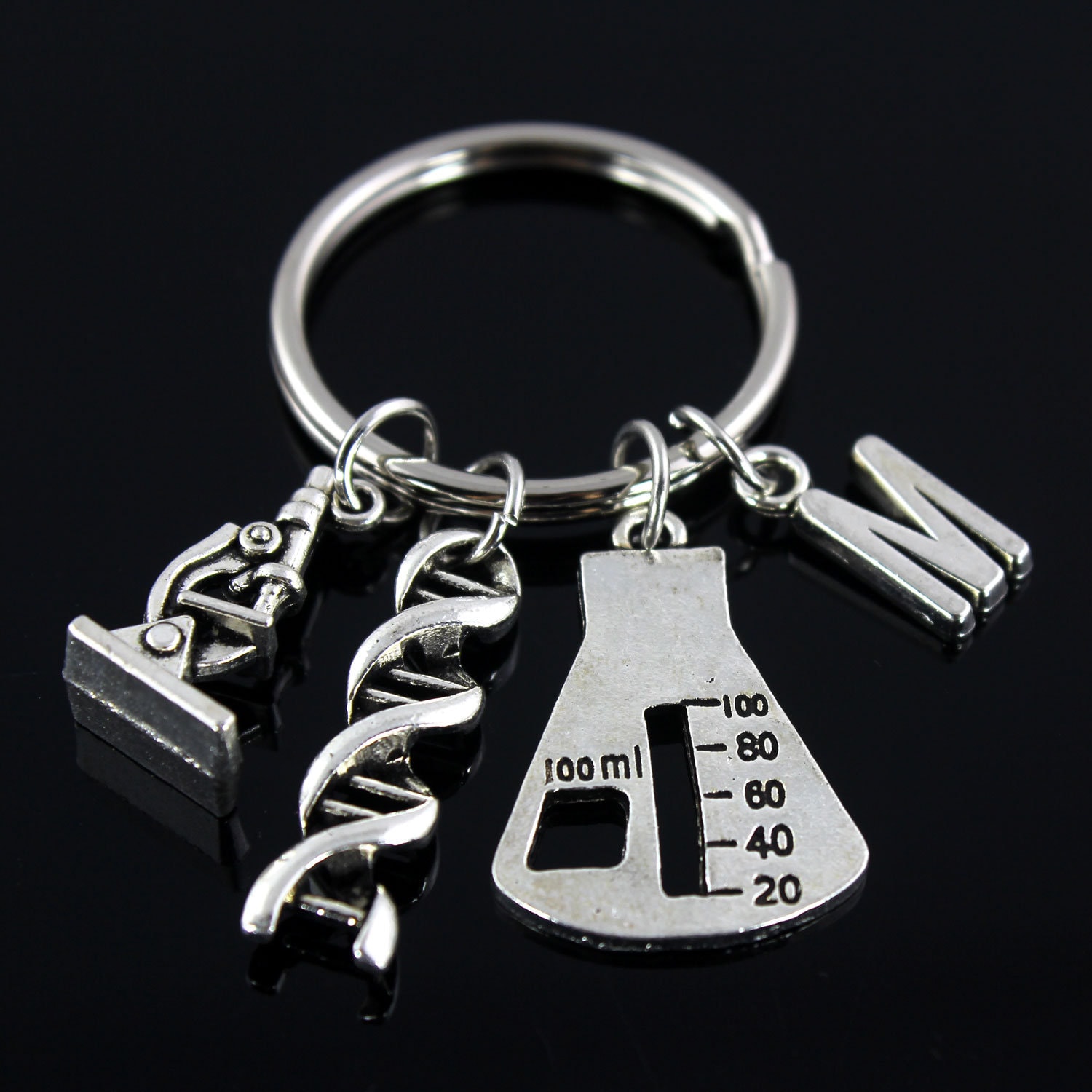 DNA Keychain Microscope Keychain Science Keychain DNA - Etsy UK
