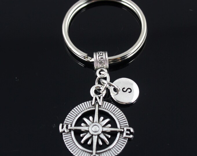 Compass Keychain, Globe Keychain, Long Distance Keychain, Compass ...