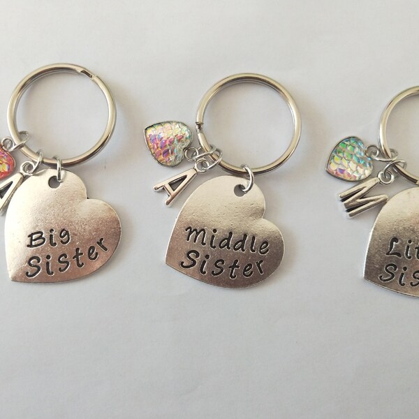 Sister Keychain - Etsy