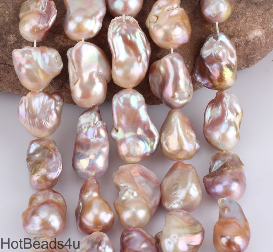 Purple Baroque Pearl Beads, Large Flameball Baroque Pearl,diy Pearls ...