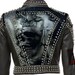 Party Wear Women Jacket Gothic, Steampunk Round Studs, Leather Fashion ...