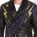Fire Flame Design Jacket, Customized Black Brando Leather Jacket, Fire ...