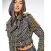 Long Bullet Metal Spikes, Belted Gothic Fashion Jacket, Punk Rock Women ...