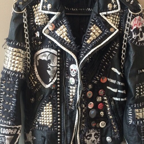 Men's Gothic Studded Vest Jacket Made to Order Black - Etsy