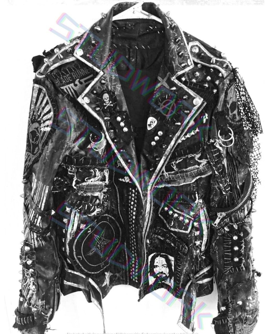 Steam Punk Studded Jacket Patches Men Gothic Biker's Punk Fashion ...