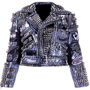 Men Steampunk Heavy Spikes, Gothic Wear Punk Fashion Club Wear Party ...