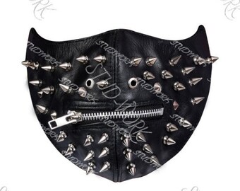 Leather Zipper Mask - Etsy