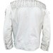 Made to Order Silver Studded White Leather Brando Jacket Men, Leather ...