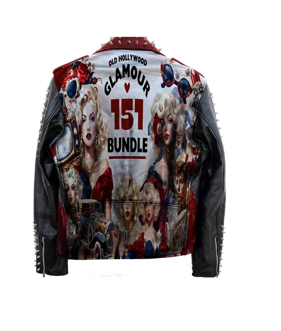 Old Hollywood Punk Style, Spikes Studs Leather, Marilyn Monroe Jacket, Discharge Patch Fashion ...