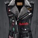 Black Leather Waist Belted Outer Wear, Murderdolls Slipknot Patches ...