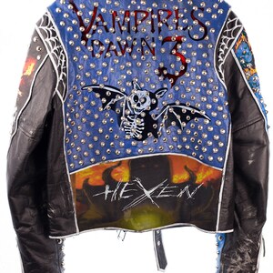 Steampunk Spiked Gothic Fashion Men's Wear, Personalized Zombie Walk Leather Jacket, Vampires ...
