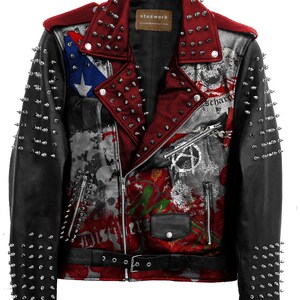 Old Hollywood Punk Style, Spikes Studs Leather, Marilyn Monroe Jacket ...