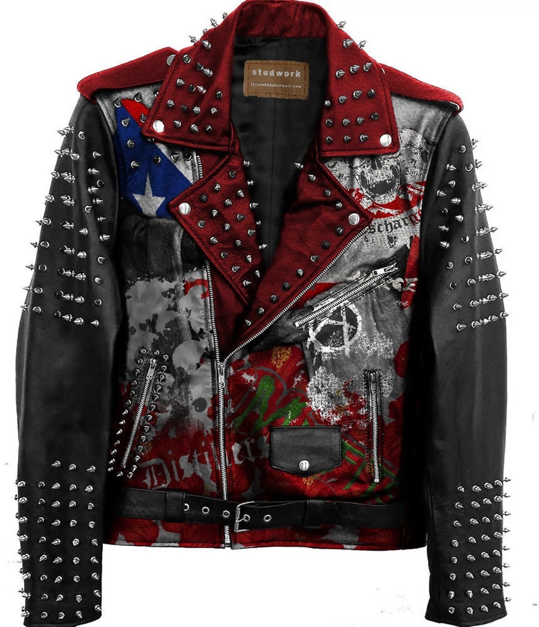Old Hollywood Punk Style, Spikes Studs Leather, Marilyn Monroe Jacket ...