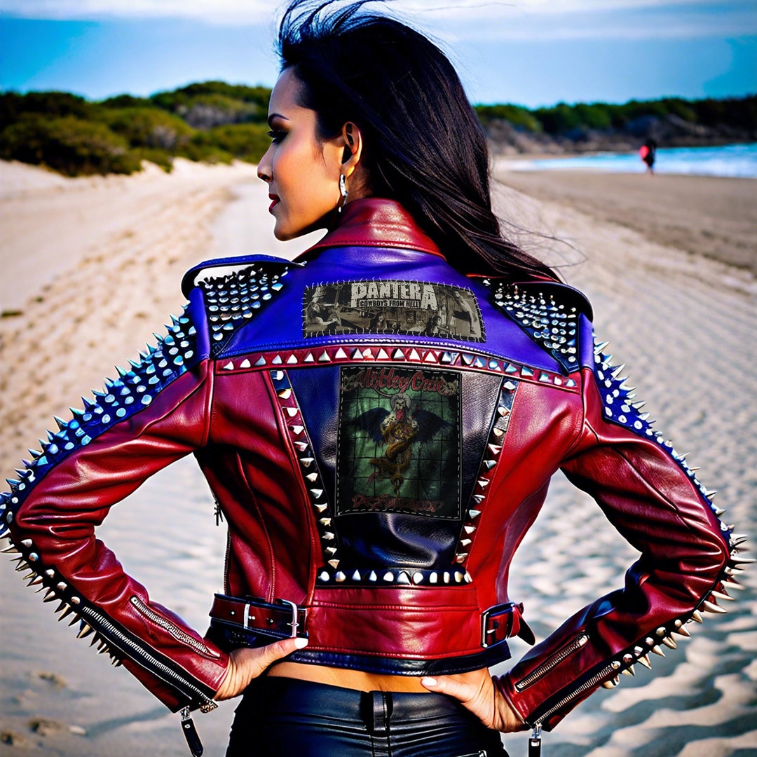 Women Club Wear Party Fashion, Pantera Cowboys Hell Jacket Gothic ...