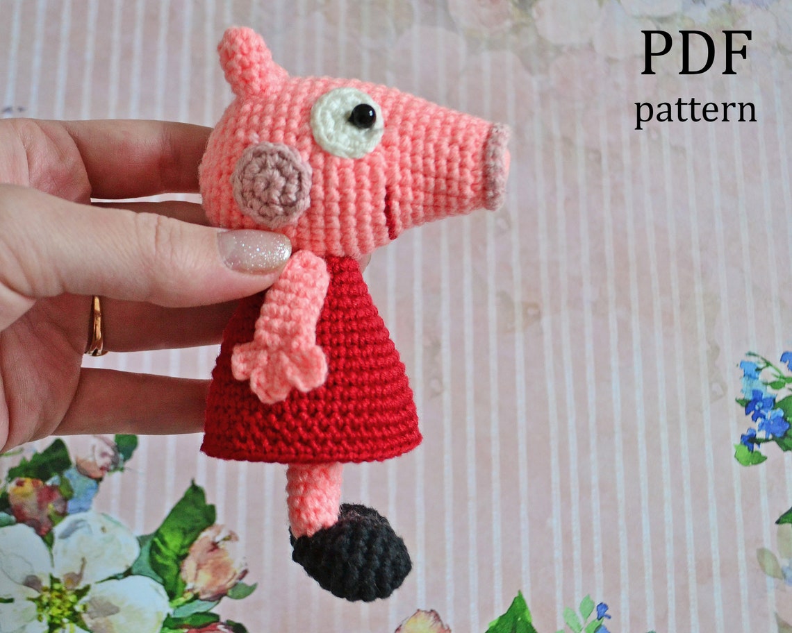 Amigurumi Peppa Pig. Crochet pattern PDF. Tutorial. | Etsy
