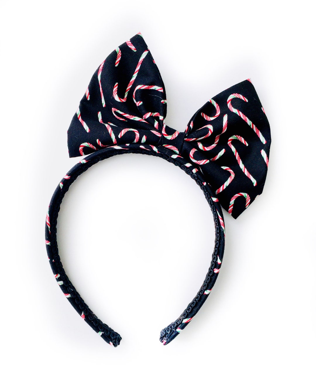 Candy Cane Bow Band Candy Can Headband Headband Headband - Etsy
