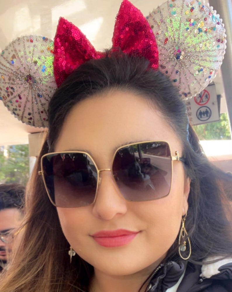 Glitter Iridescent Fireworks Sparkling Princess Mouse Ears Minnie ...