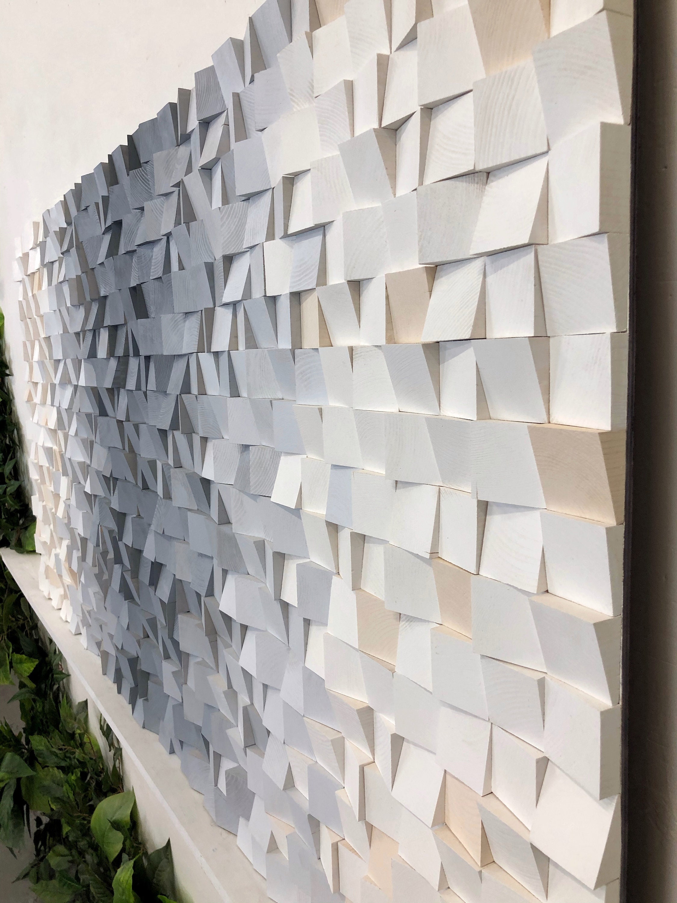 Large Mosaic Wood Wall Sound Diffuser Art Panel Acoustic Wall - Etsy