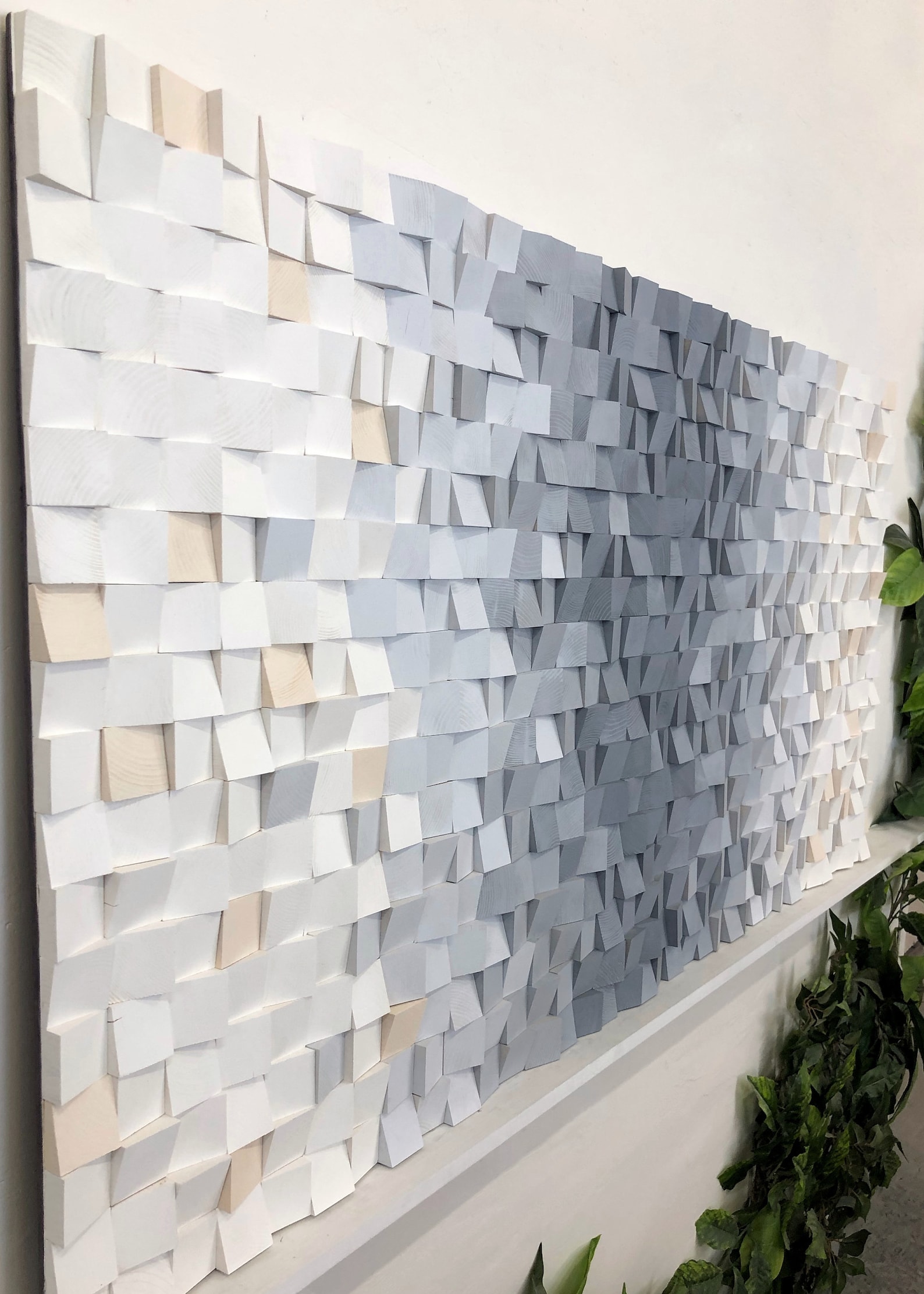 Large Mosaic Wood Wall Sound Diffuser Art Panel Acoustic Wall - Etsy