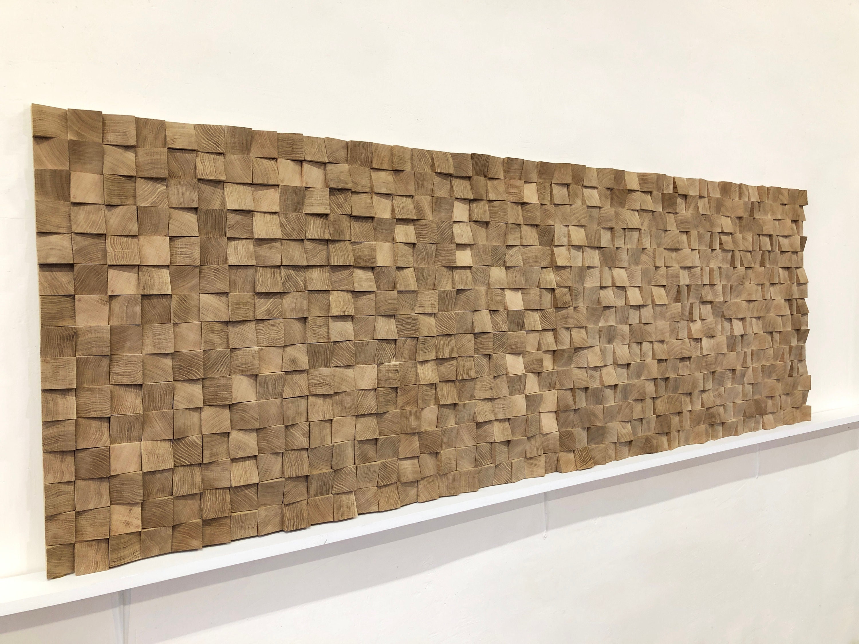 Geometric Wood Block Wall Art Sound Diffuser Panel - Etsy