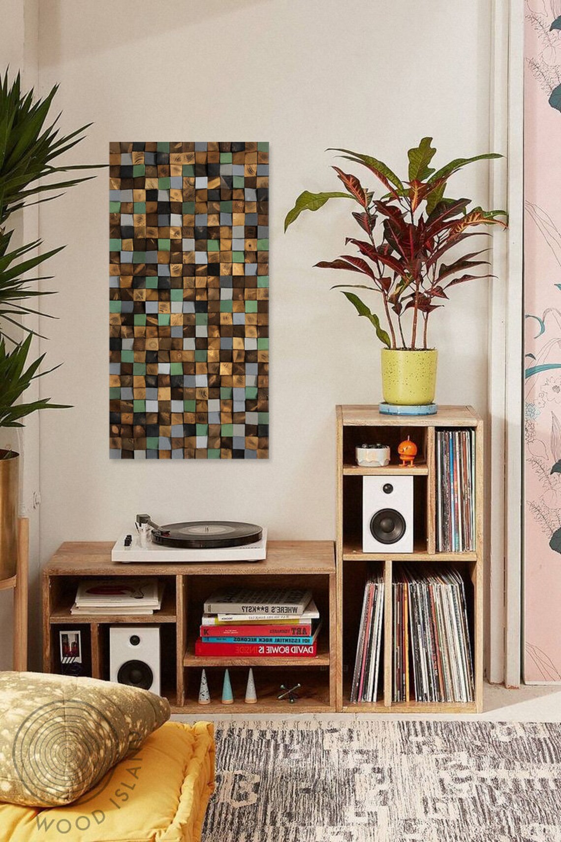 Large Wooden Wall Sound Diffuser Acoustic Panel Art WOODLAND - Etsy