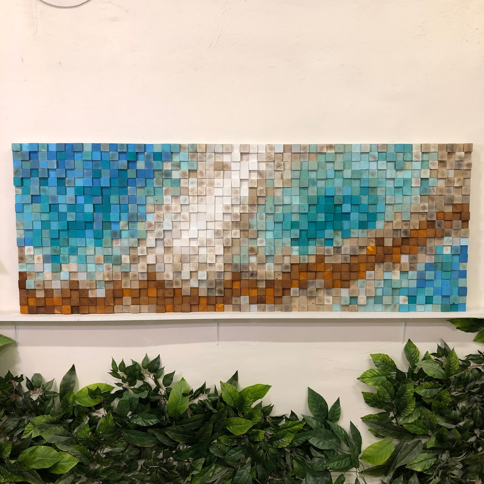 Reclaimed Wood Sound Diffuser Wall Acoustic Panel Art earth, 3d Mosaic ...