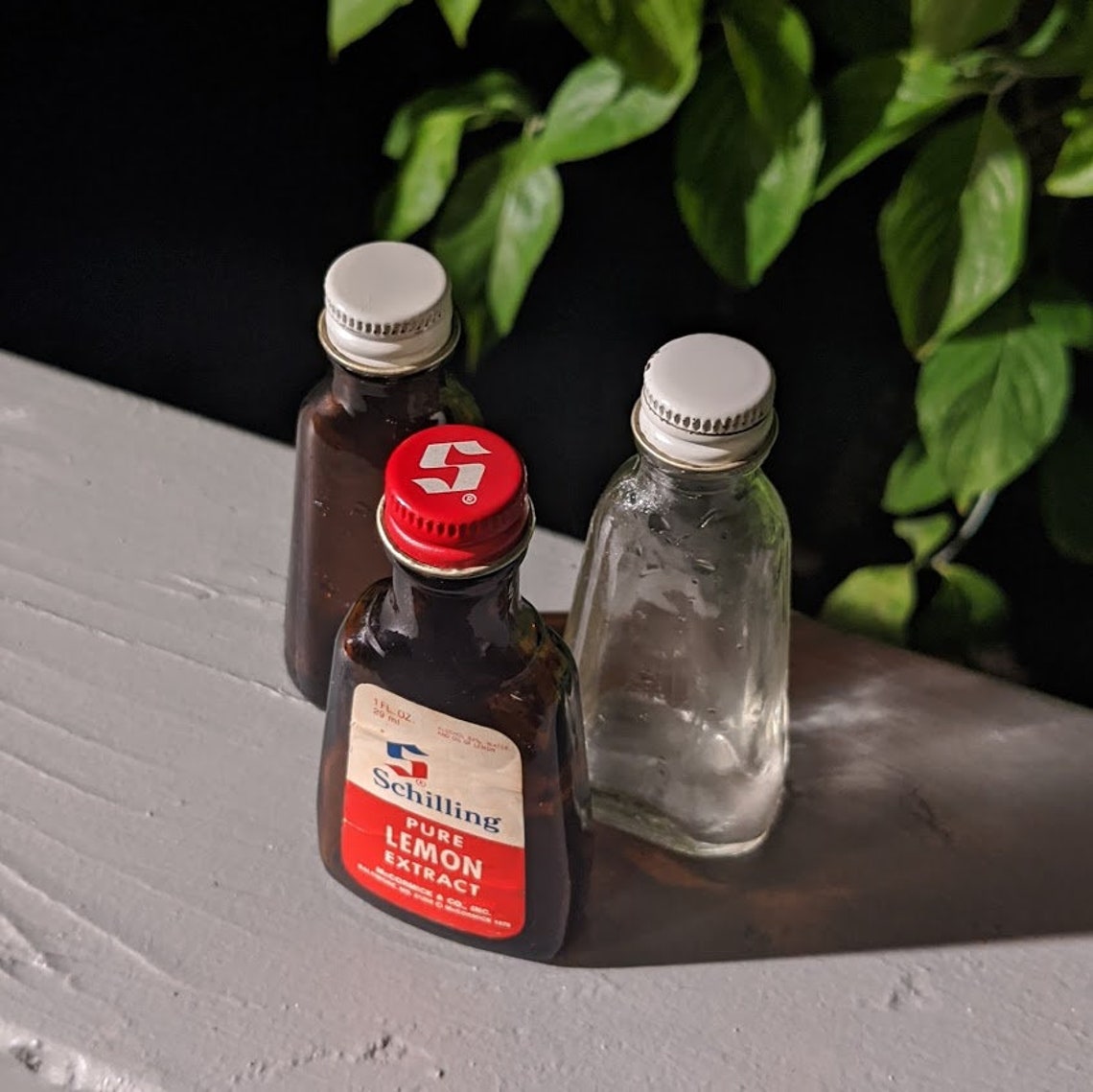 Tiny Glass Bottles Baking Extract Mccormick Vintage Set of - Etsy