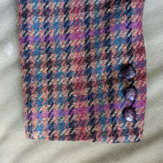 Retro Wool Peacoat, Herringbone Women's Overcoat, Mul… - Gem