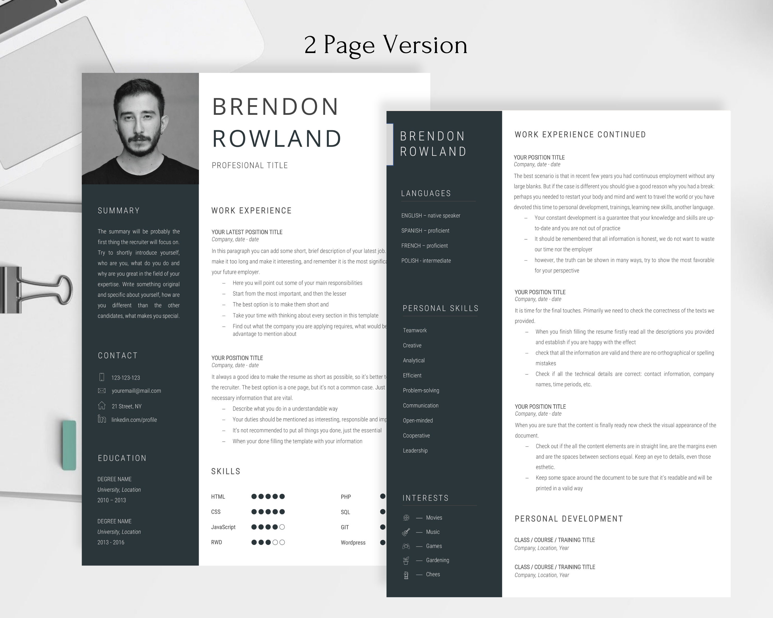 Software Developer Resume, Coding Interview, IT Resume Template ...