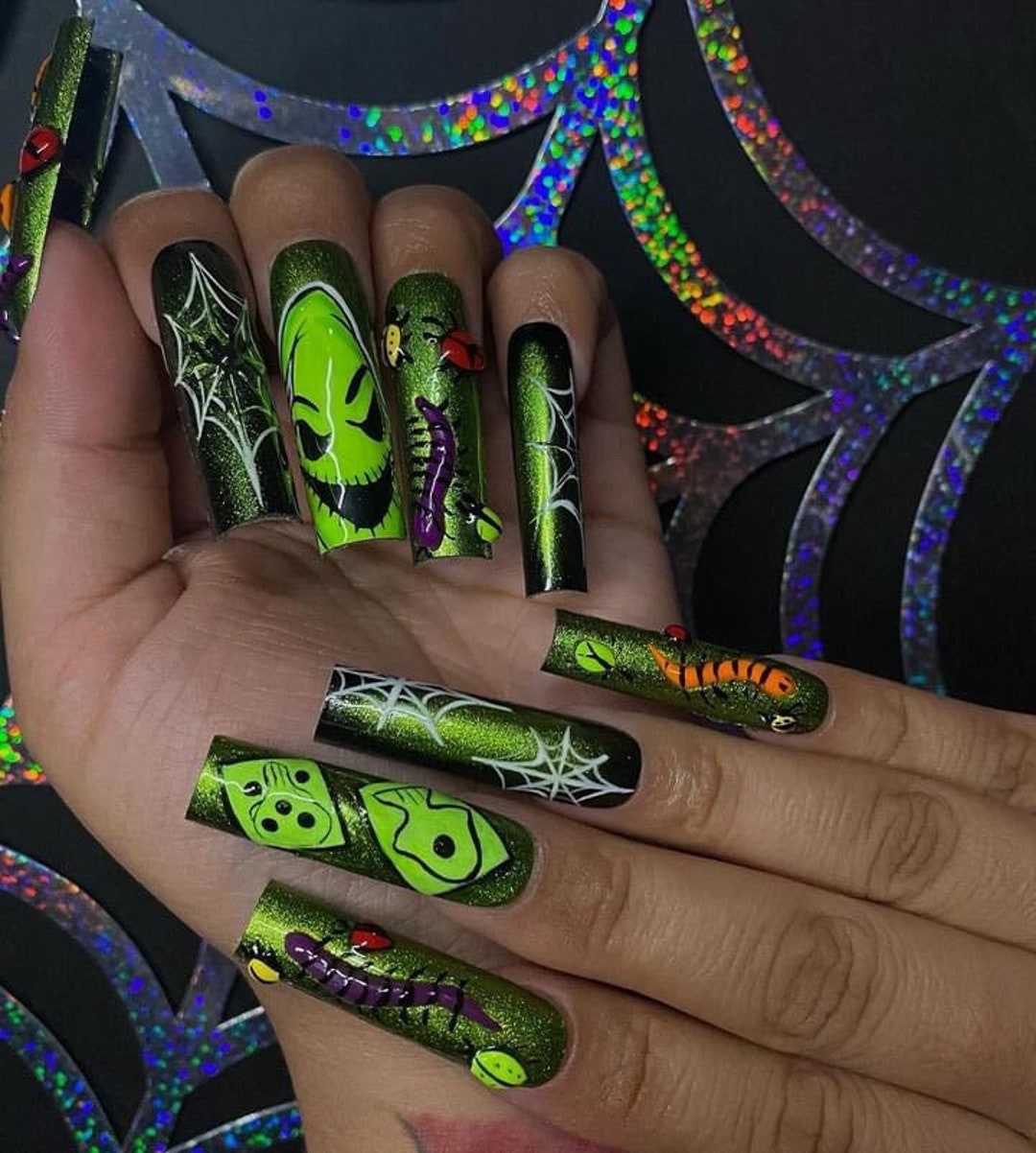 Oogie Boogie Press on Nails - Etsy