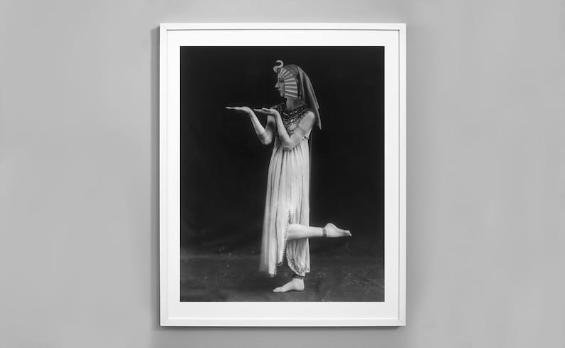 Cleopatra Dancer Vintage Photo Print, Dance Print, Black and White ...