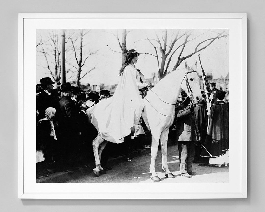 Women's Suffrage Parade Print, Inez Milholland, 1913, American ...