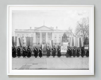 Women's Suffrage Photo Print Protest the President | Etsy